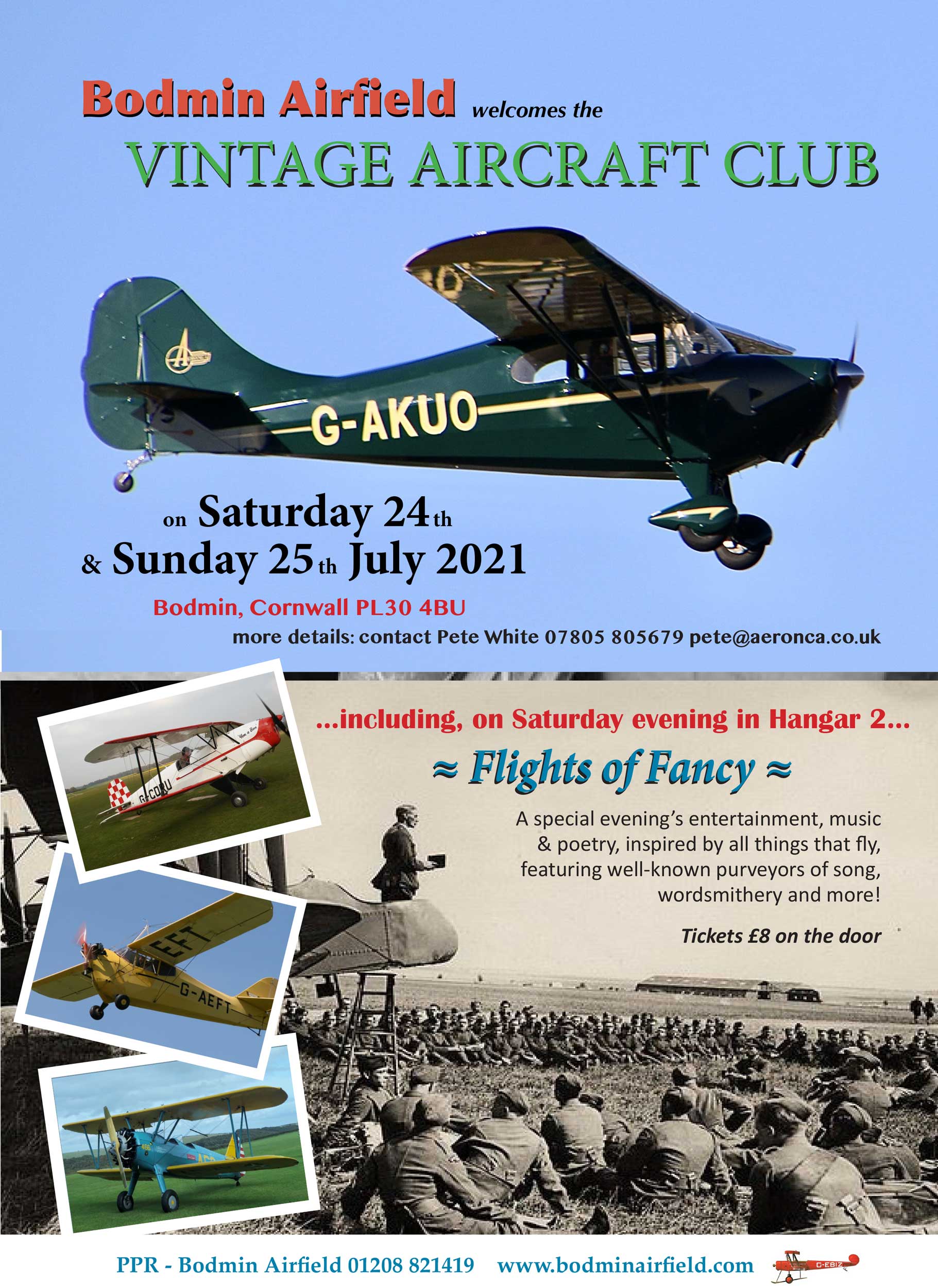 Vintage Aircraft Club Fly-in, Bodmin : FLYER : FLYER